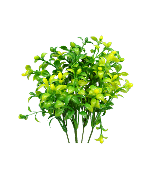 Plastic Leaf Bush X5 – H30cm (998905) – SunEnergy Floral